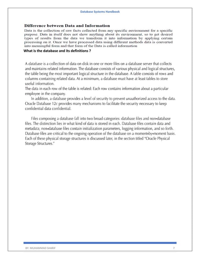 4rth Complete book Database systems Handbook dbms rdbms by Muhammad Sharif.pdf | Databases ...