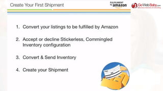 How to Create your First Amazon FBA Shipment? | PPTX