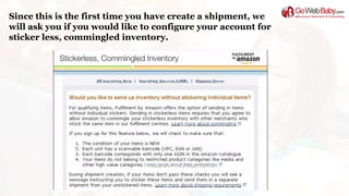How to Create your First Amazon FBA Shipment? | PPTX