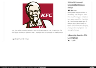 4 rules of logo design | PDF | Web Development | Internet