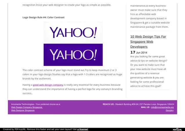 4 rules of logo design | PDF | Web Development | Internet