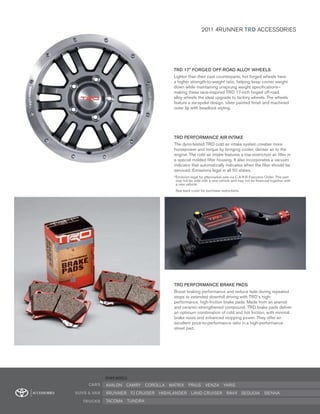 2011 Toyota 4Runner Accessories Dallas | PDF