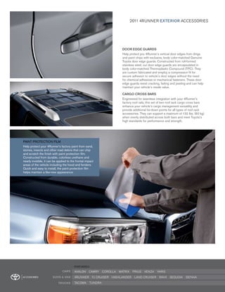 2011 Toyota 4Runner Accessories Dallas | PDF