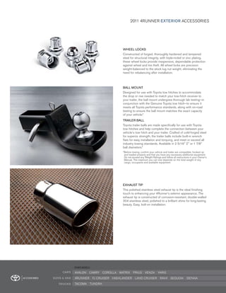 2011 Toyota 4Runner Accessories Dallas | PDF