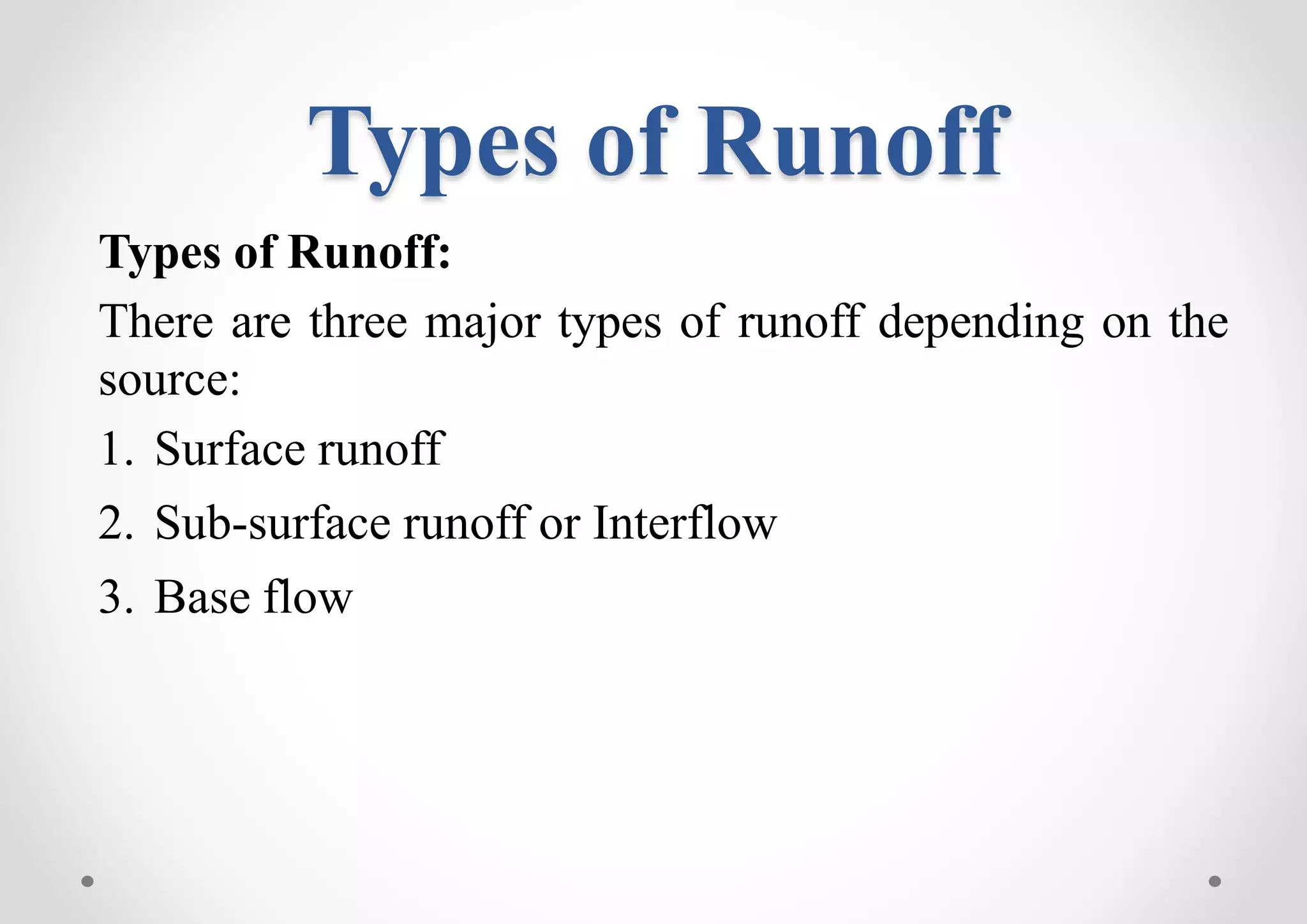 4 runoff and floods | PPTX