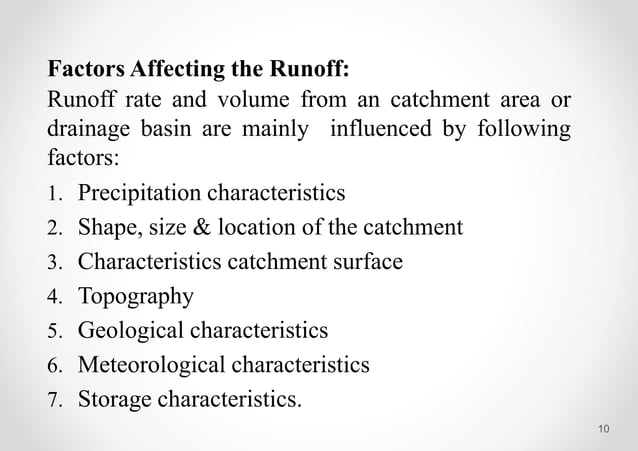 4 runoff and floods | PPTX | Geography | Science
