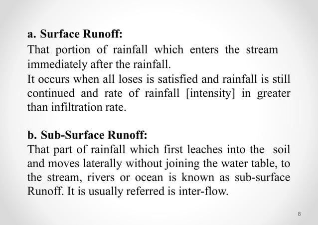 4 runoff and floods | PPTX | Geography | Science