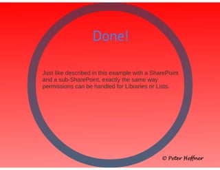 SharePoint Lesson #4: Stop inheriting permissions | PDF