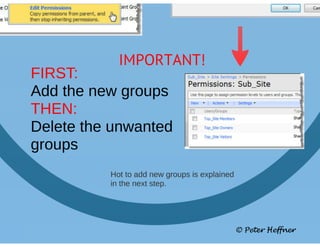 SharePoint Lesson #4: Stop inheriting permissions | PDF