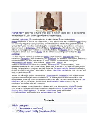 Religion: Jainism | PDF