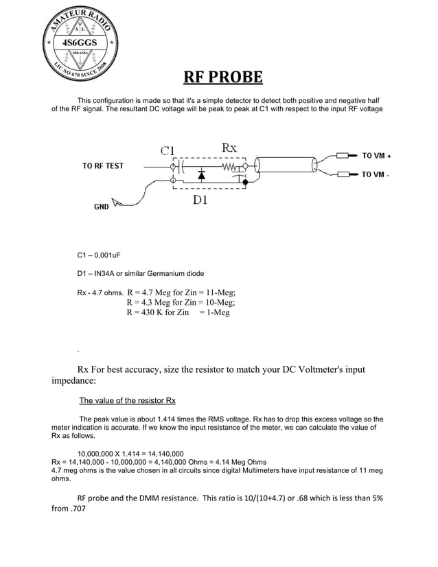 4s6ggs RF Probe | PDF