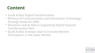 Programs have been identified to support development of a healthy ICT ...