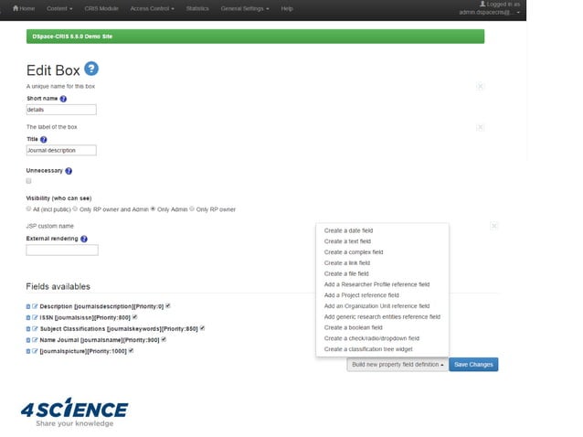 DSpace standard Data model and DSpace-CRIS | PPT