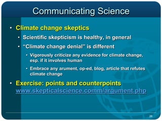 Role of Science in Global Climate Change Policy, Environmental Security ...