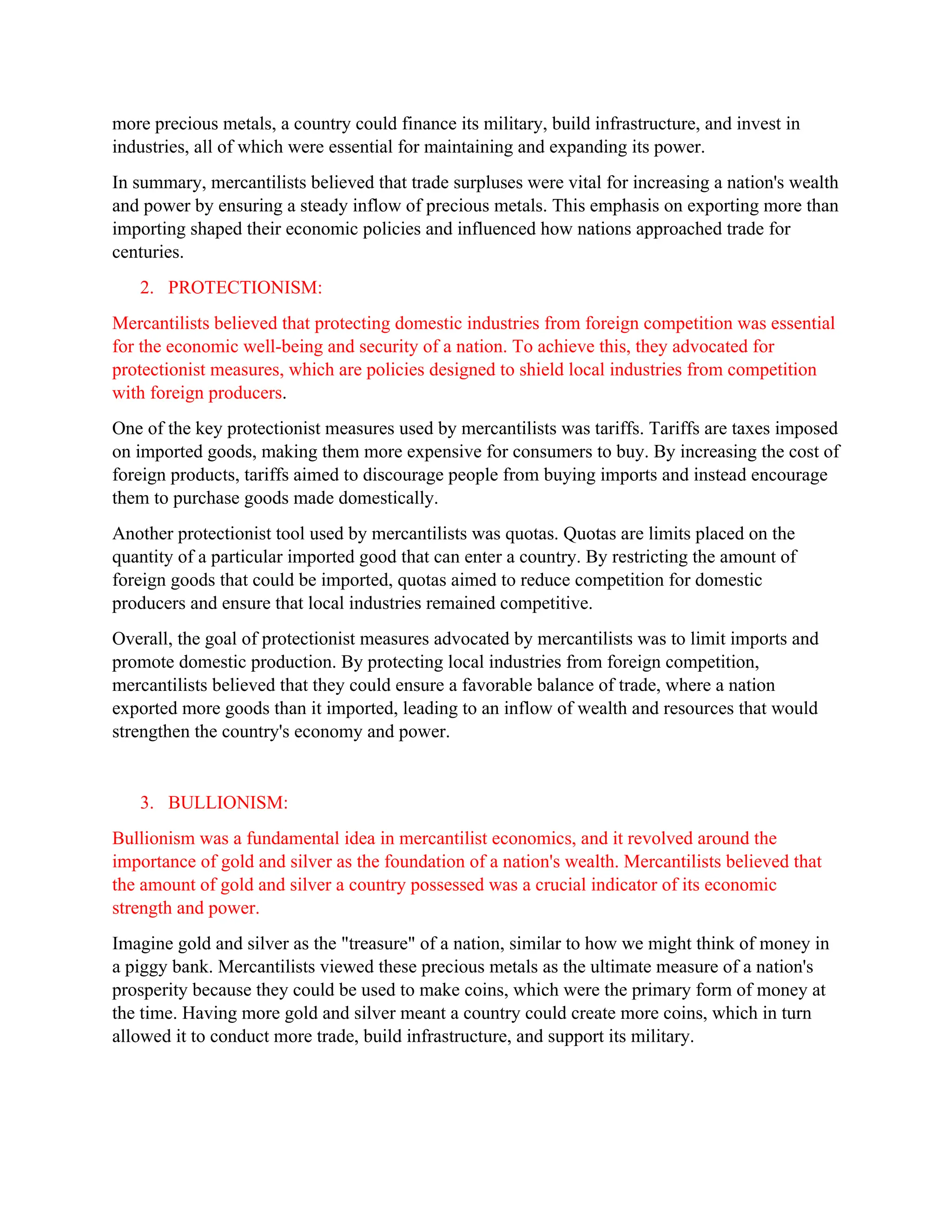 Merchantalists view on International trade.docx
