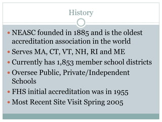 Franklin Public Schools: NEASC Update to School Committee | PPT