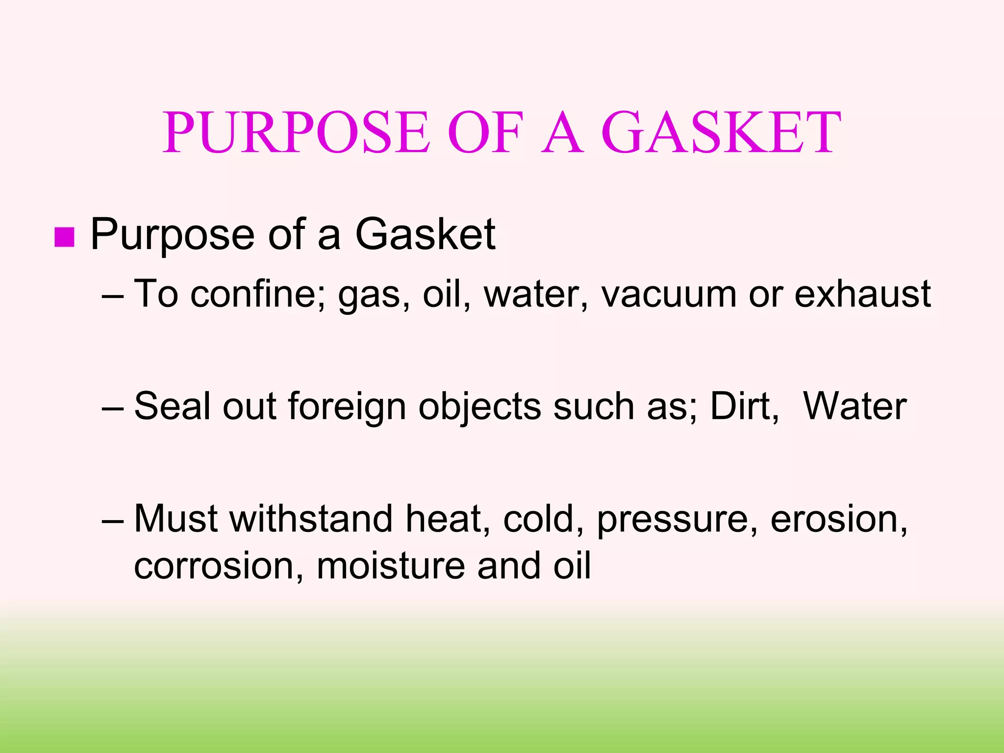 4 Seals and gaskets | PPT