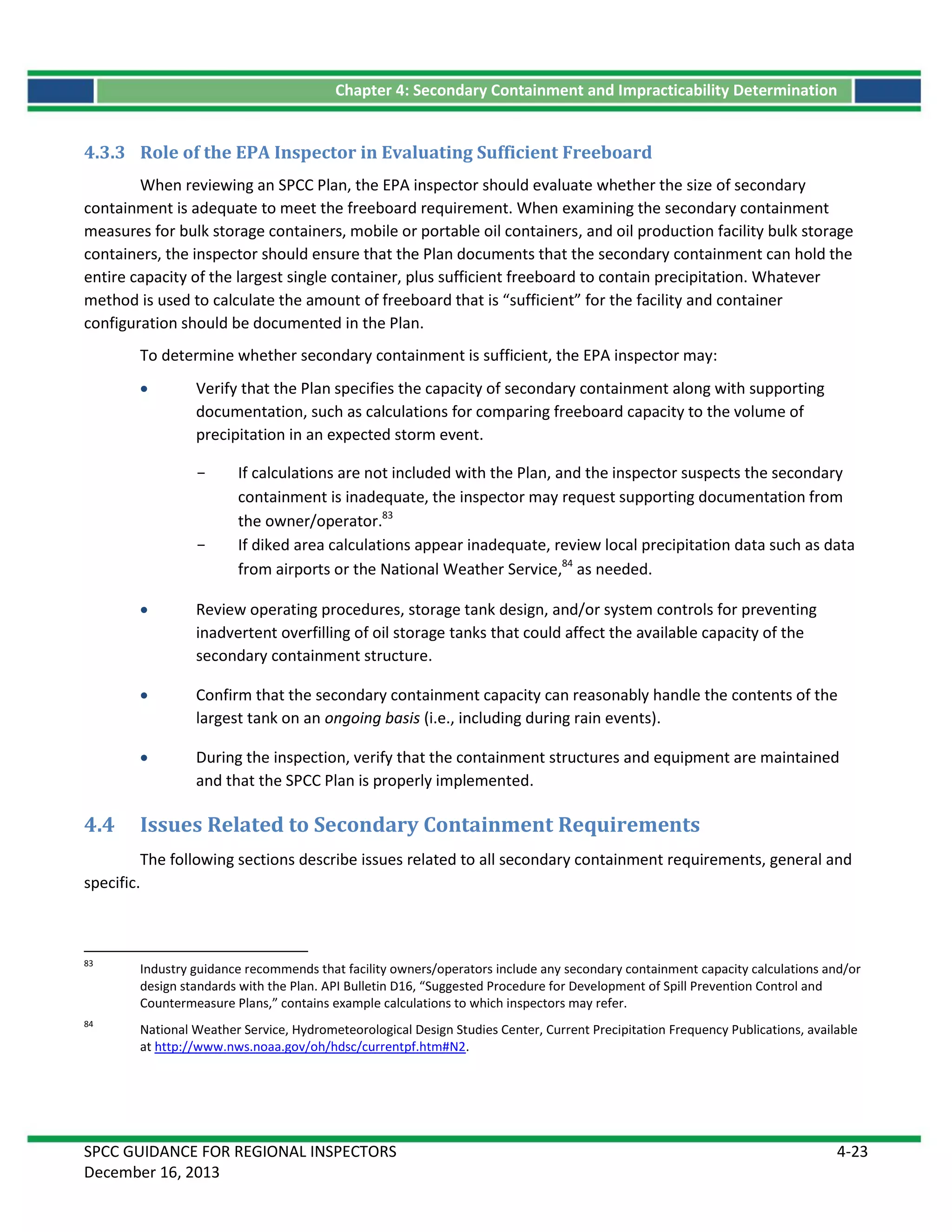 4 secondarycontainment impracticability_2014 | PDF