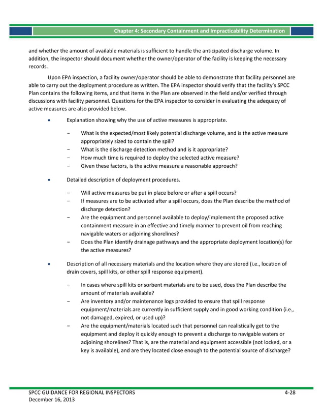 4 secondarycontainment impracticability_2014 | PDF