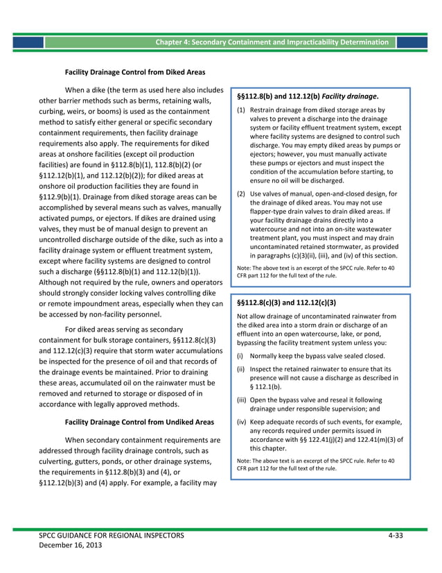 4 secondarycontainment impracticability_2014 | PDF