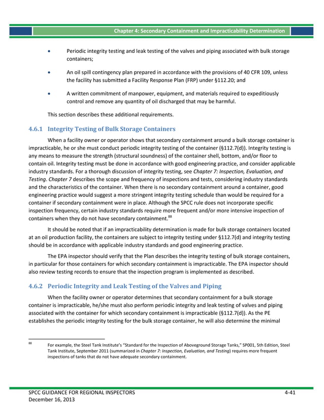 4 secondarycontainment impracticability_2014 | PDF