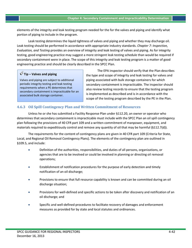4 secondarycontainment impracticability_2014 | PDF