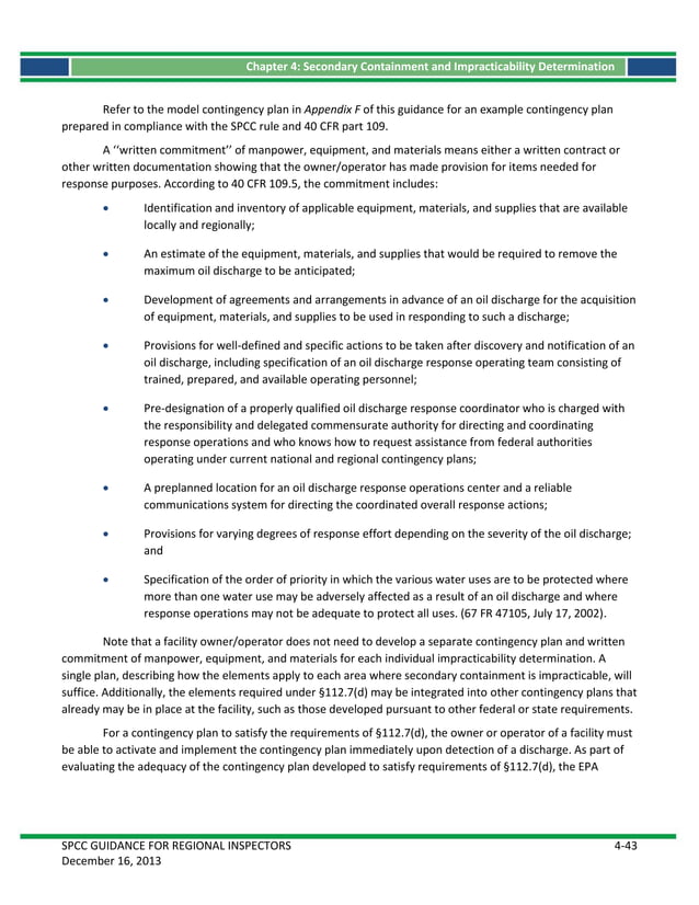 4 secondarycontainment impracticability_2014 | PDF