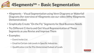 4 segments basic segmentation | PPTX | Email | Internet