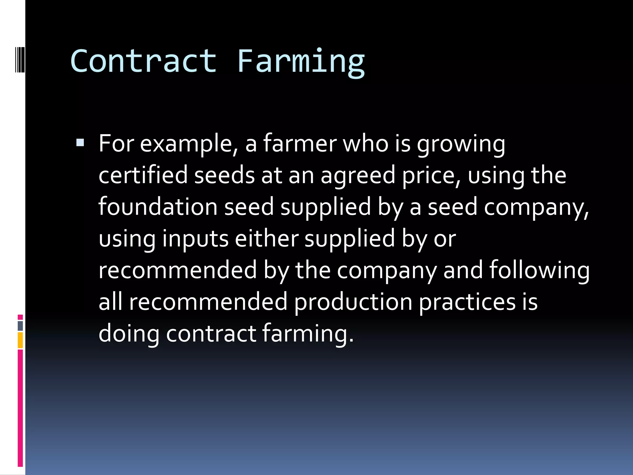 contract farming | PPTX