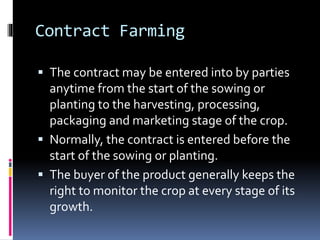 contract farming | PPTX