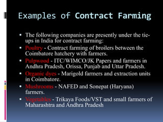 contract farming | PPTX