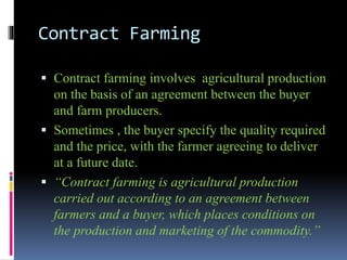 contract farming | PPTX
