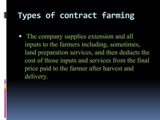 contract farming | PPTX