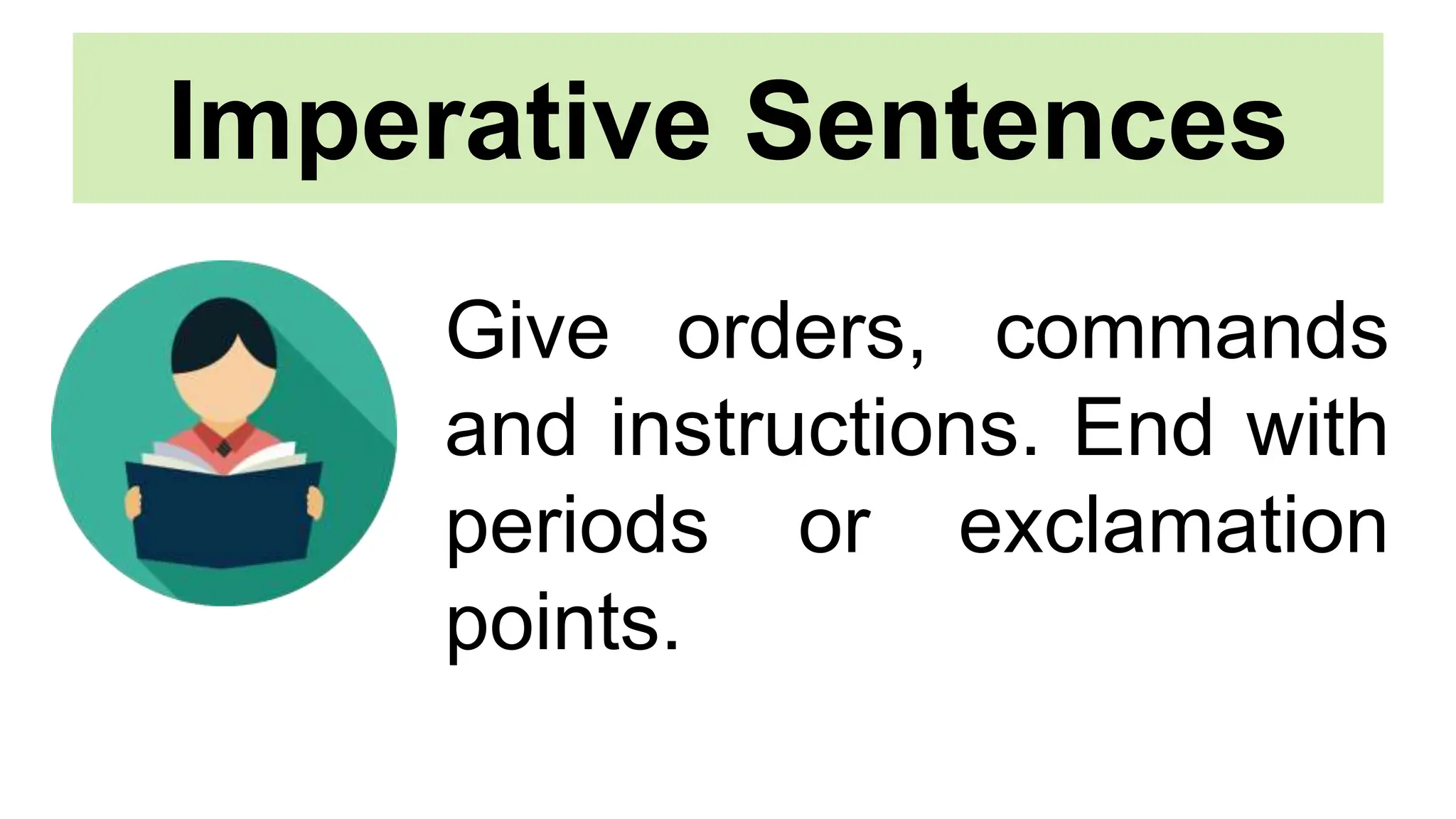 The Four Types of Sentences in English Language | PPTX
