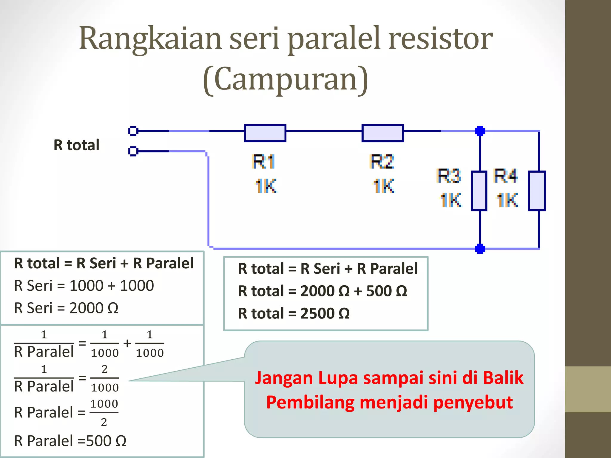 4 seri paralel resistor siswa | PPT