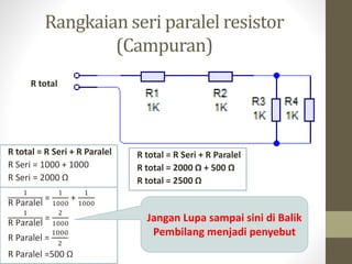 4 seri paralel resistor siswa | PPT