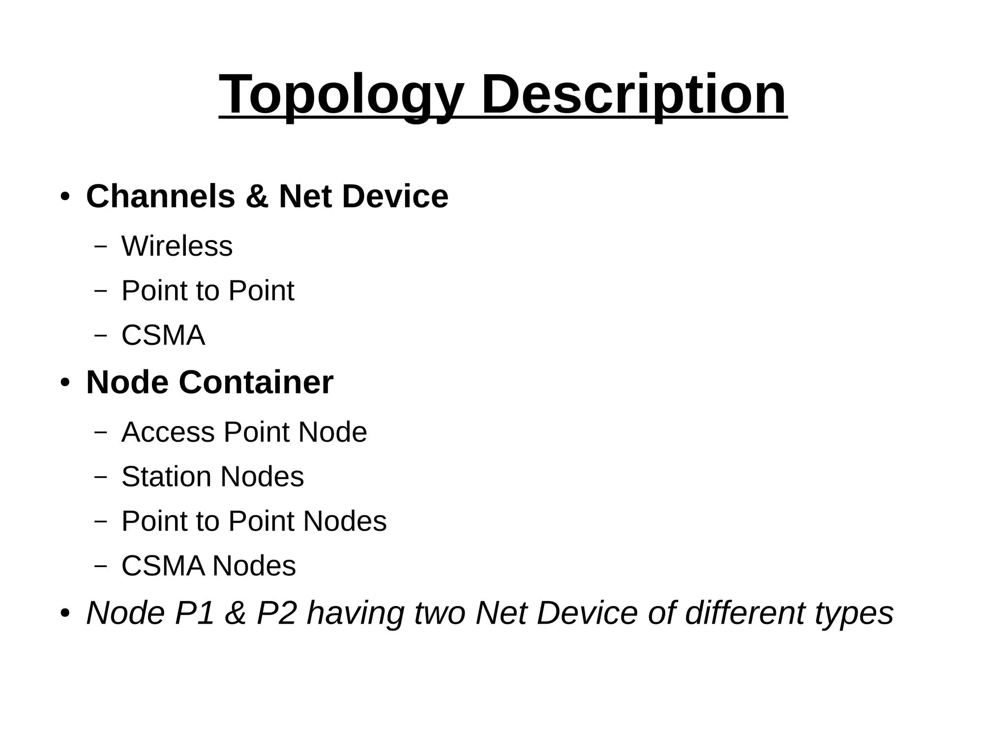 Building Complex Topology using NS3 | PDF