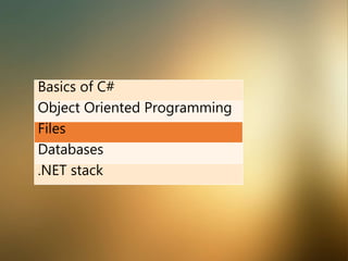 Introduction to C# | PPTX