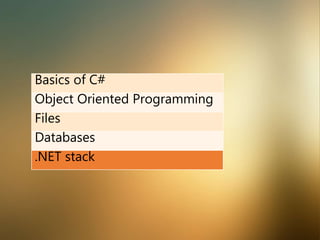 Introduction to C# | PPTX