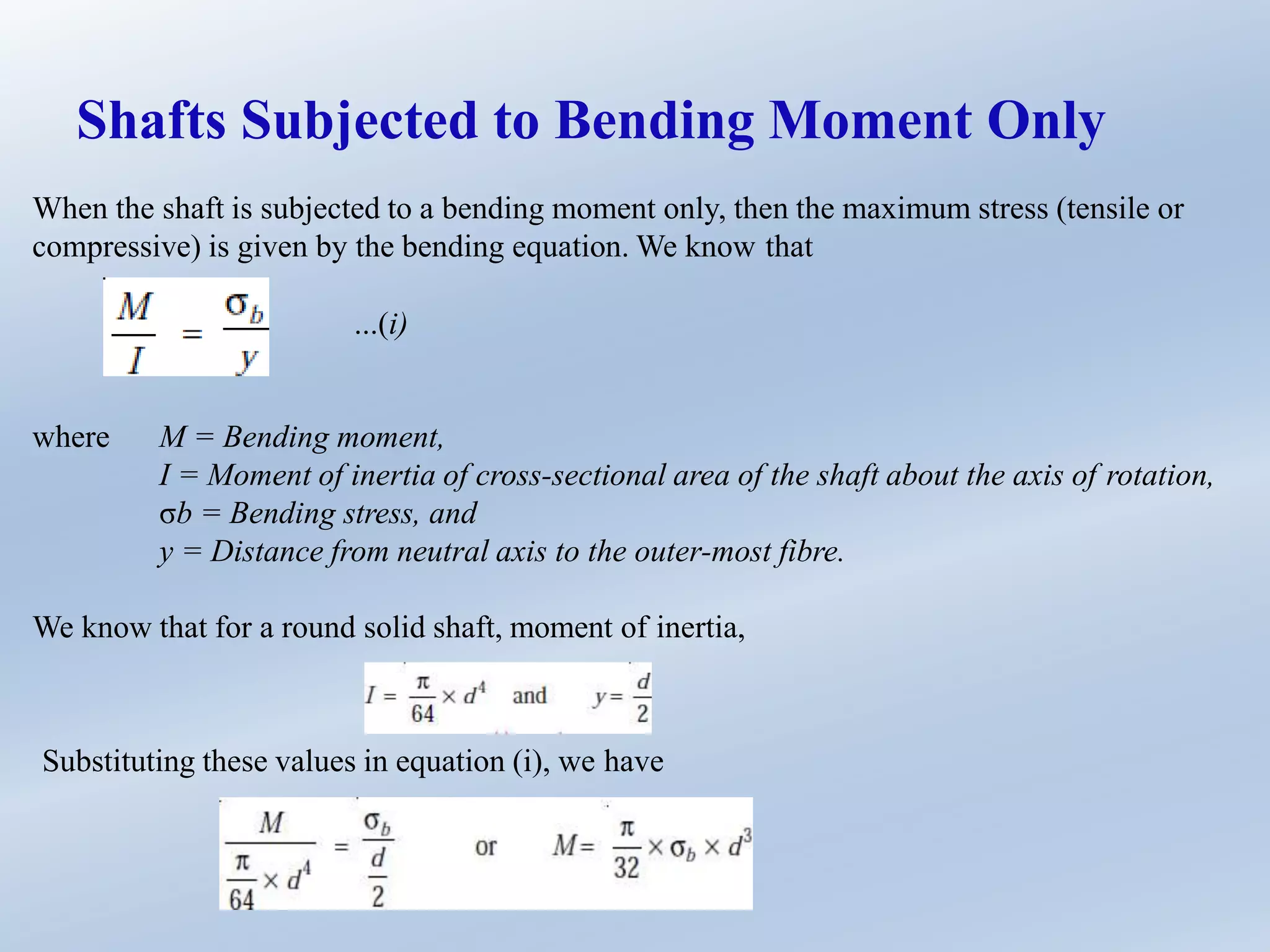 4 shaft problems on shaft bending moment only | PPTX