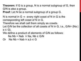 Quotient groups-Group theory | PPTX
