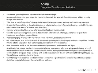 4 sharp development tips | PPT