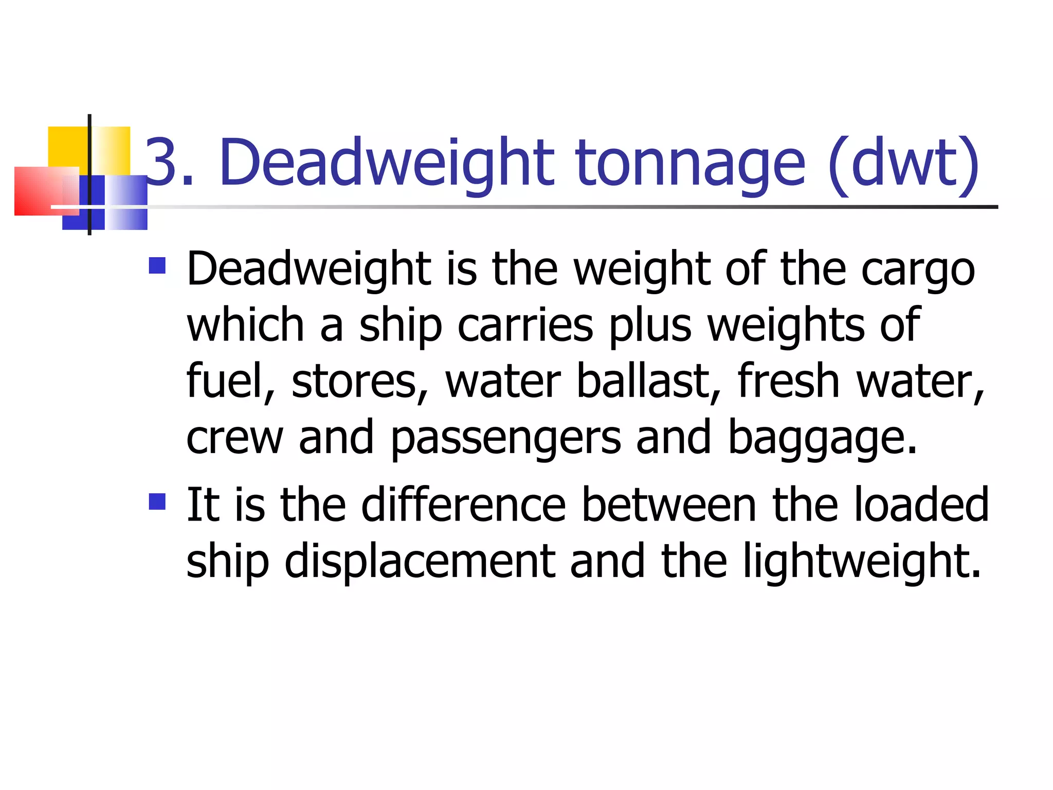 4 ship dimensions | PPT