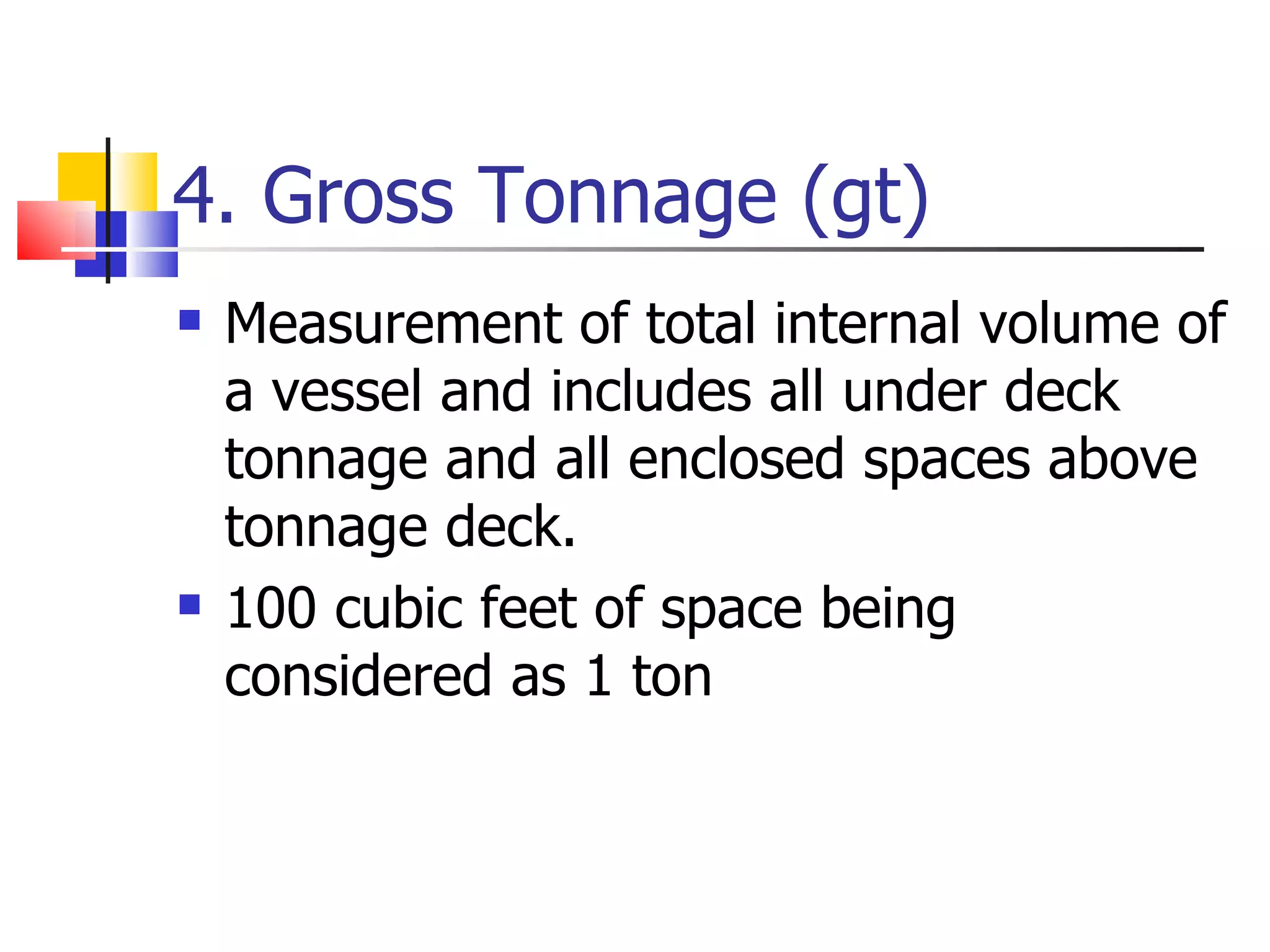4 ship dimensions | PPT