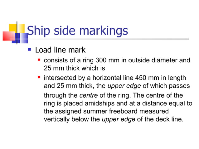 4 ship dimensions | PPT