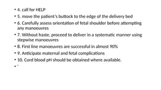 shoulder dystocia in obstetrics edit.pptx