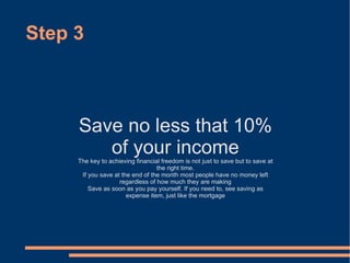 7 Steps to Ultimate Financial Freedom | PPT