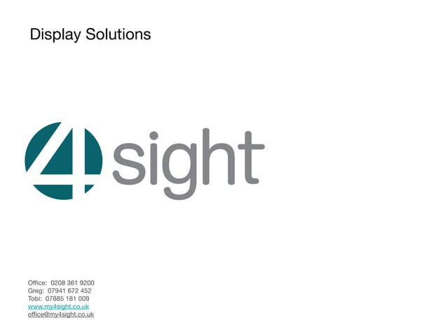 4sight Ltd Company Brochure | PPT