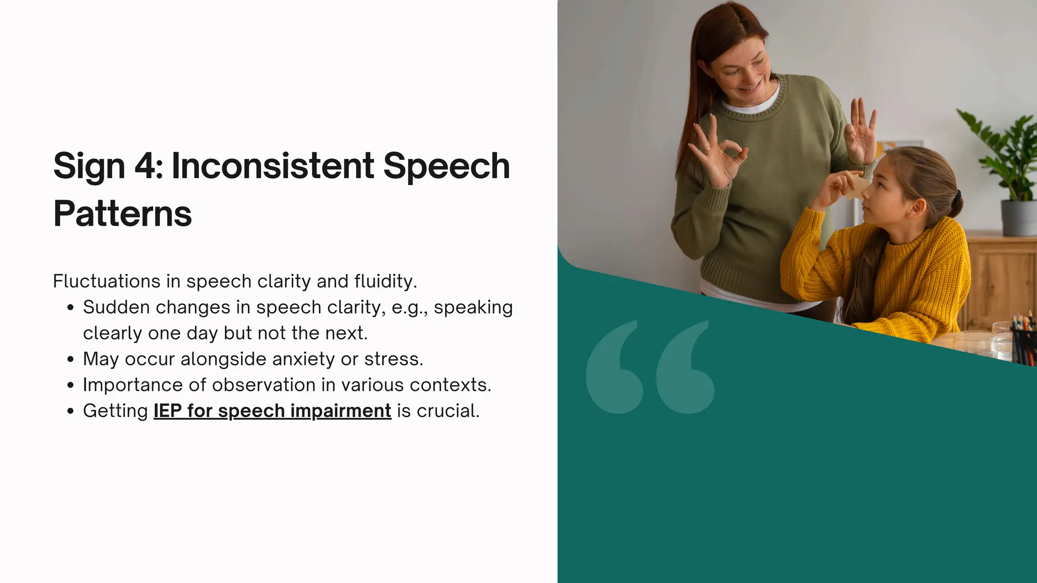 4 Signs of Speech Impairment in Children | PPT