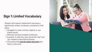 4 Signs of Speech Impairment in Children | PPT